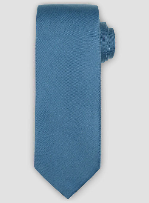 Turkish Blue Satin Tie – StudioSuits
