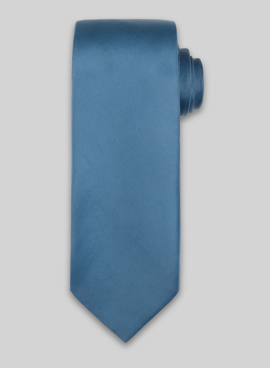 Turkish Blue Satin Tie – StudioSuits