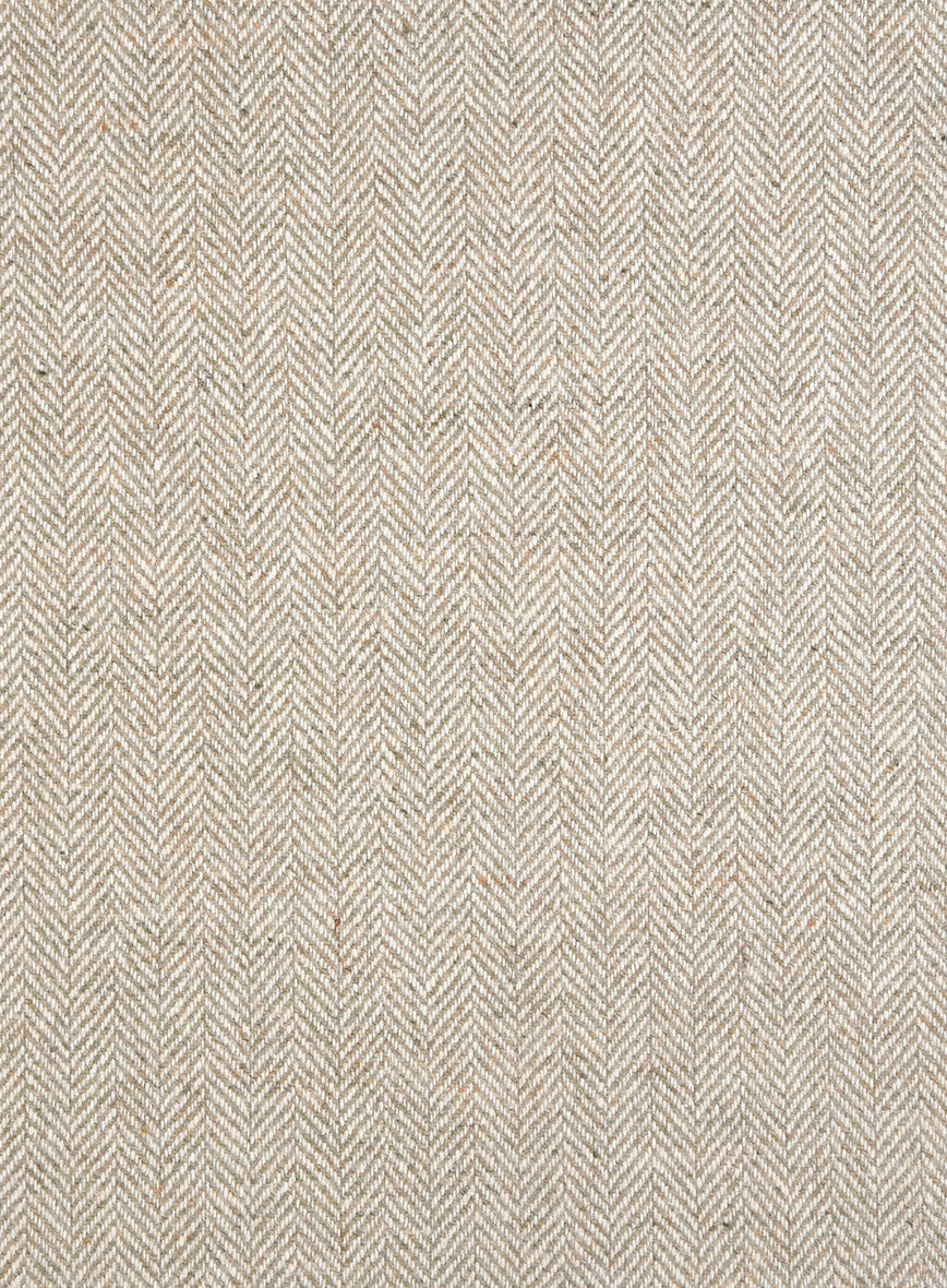 Vintage Herringbone Light Beige Tweed Jacket – StudioSuits