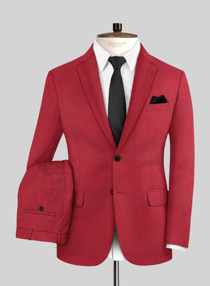 Wool Red Suit – StudioSuits