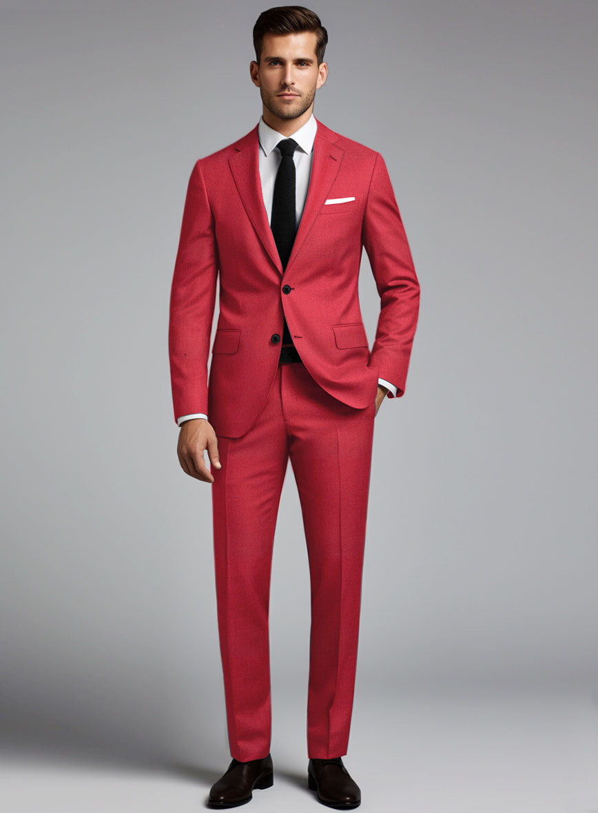 Wool Red Suit – StudioSuits