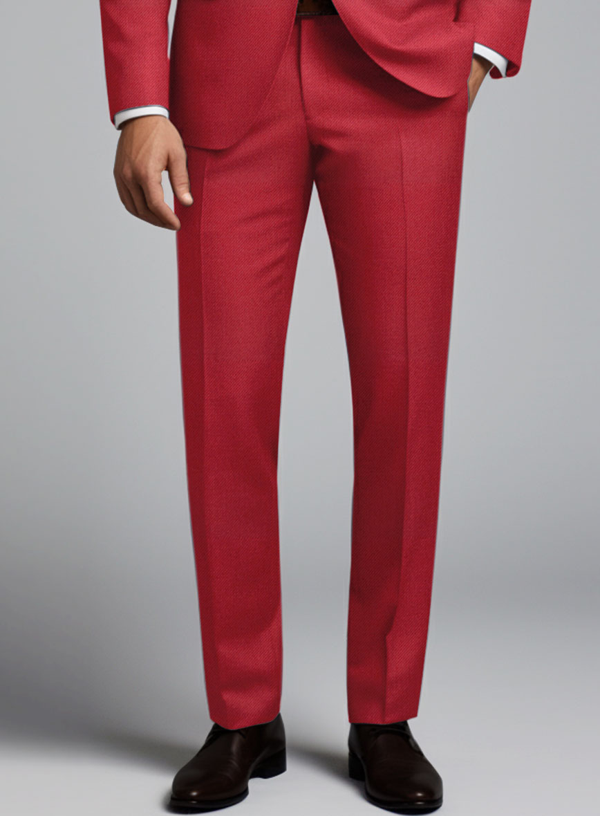 Wool Red Suit – StudioSuits