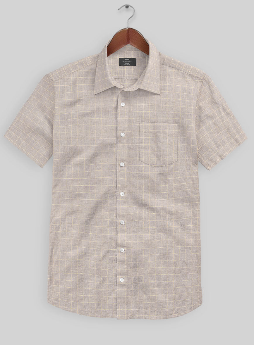 Beaver Checks Linen Shirt – StudioSuits