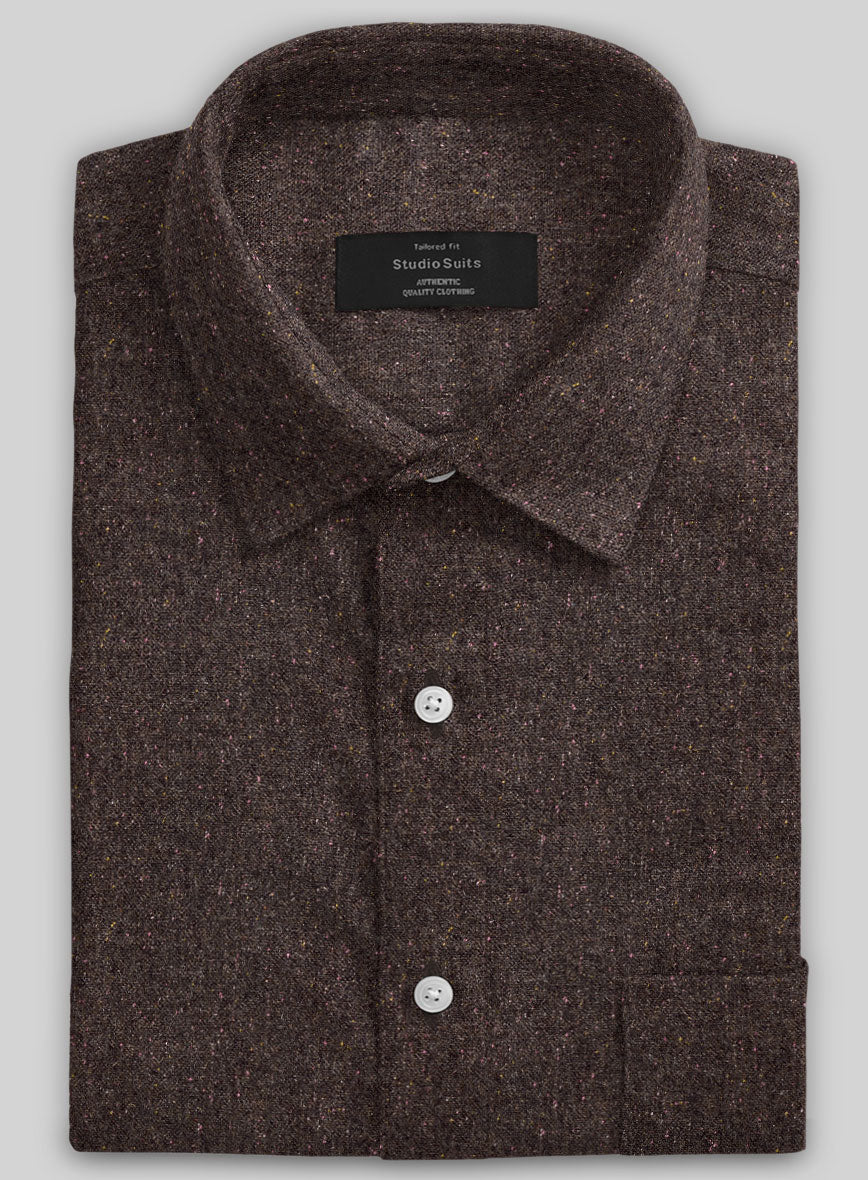 Brown Flecks Donegal Tweed Shirt – StudioSuits