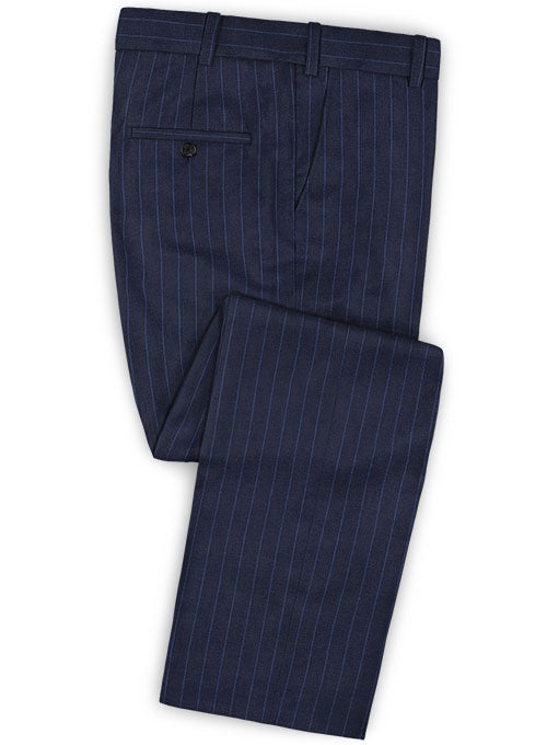 Caccioppoli Dapper Dandy Lerci Navy Blue Wool Pants – StudioSuits