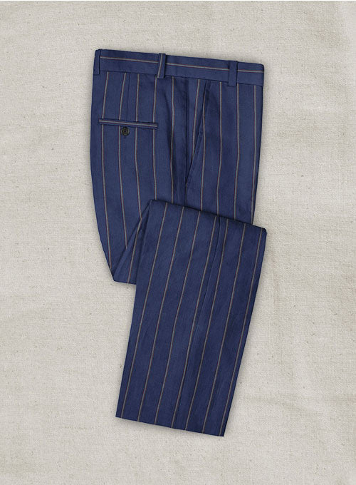 Caccioppoli Bianca Linen Pants – StudioSuits