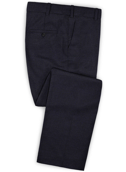 Caccioppoli Dapper Dandy Chillo Dark Blue Wool Pants – StudioSuits