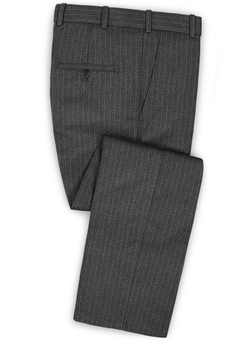 Caccioppoli Dapper Dandy Fione Charcoal Wool Pants – StudioSuits