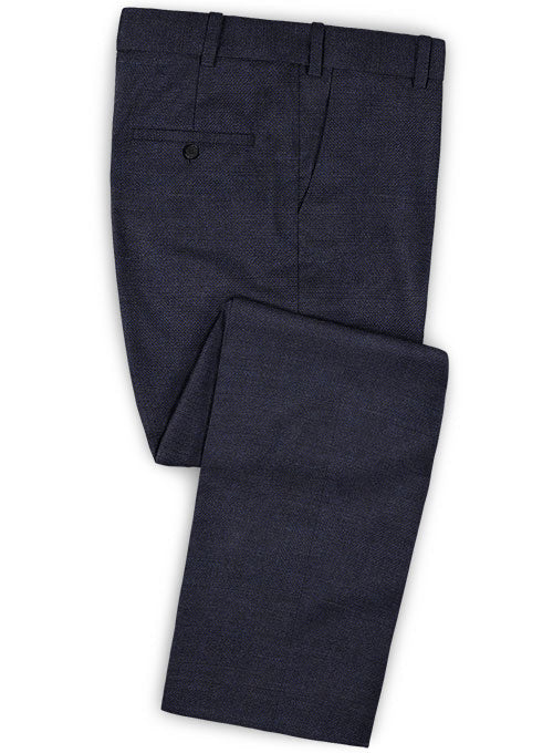 Caccioppoli Dapper Dandy Pabio Dark Blue Wool Pants – StudioSuits