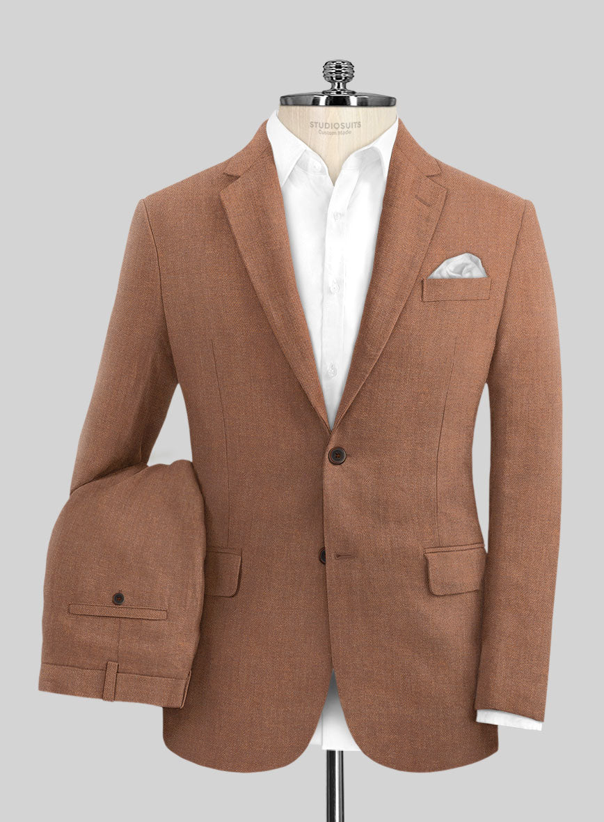 Campari Copper Linen Suit – StudioSuits