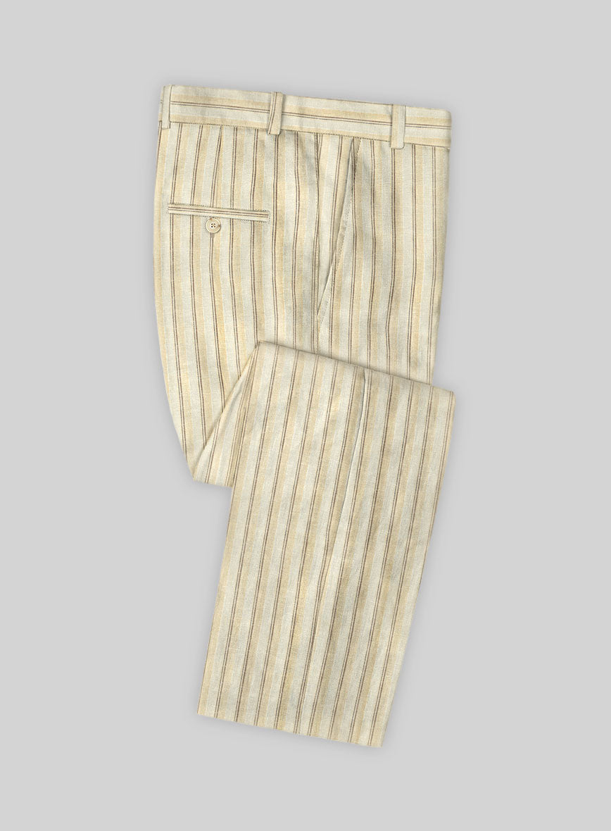 Campari Vama Stripe Linen Pants – StudioSuits
