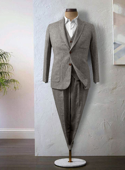 Light Weight Dark Gray Tweed Suit II – StudioSuits