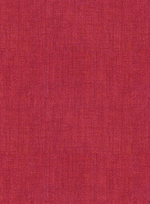 European Melon Red Linen Shirt – StudioSuits
