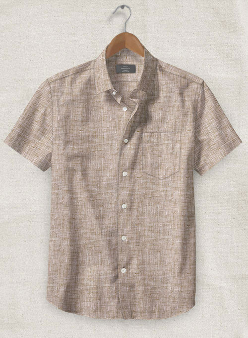 European Brown Linen Shirt – StudioSuits