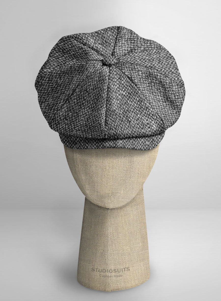 Harris Tweed Barley Gray Newsboy Cap – StudioSuits