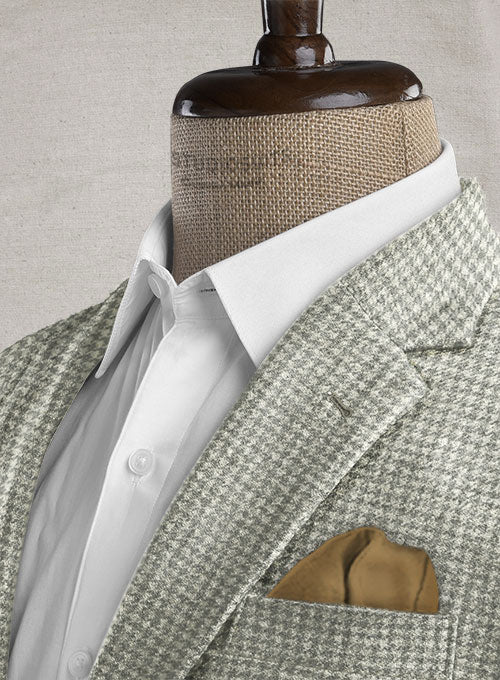 Houndstooth Light Gray Tweed Suit – StudioSuits