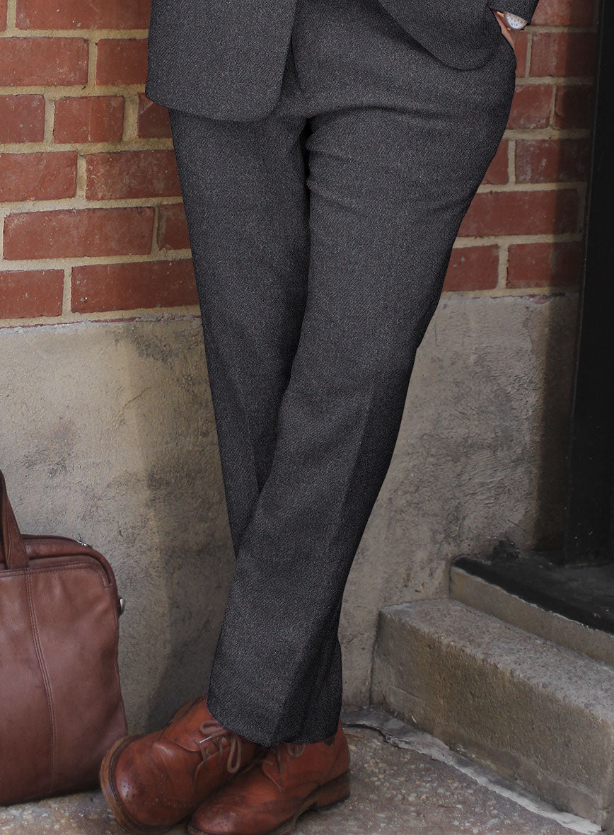 Highlander Charcoal Tweed Pants – StudioSuits