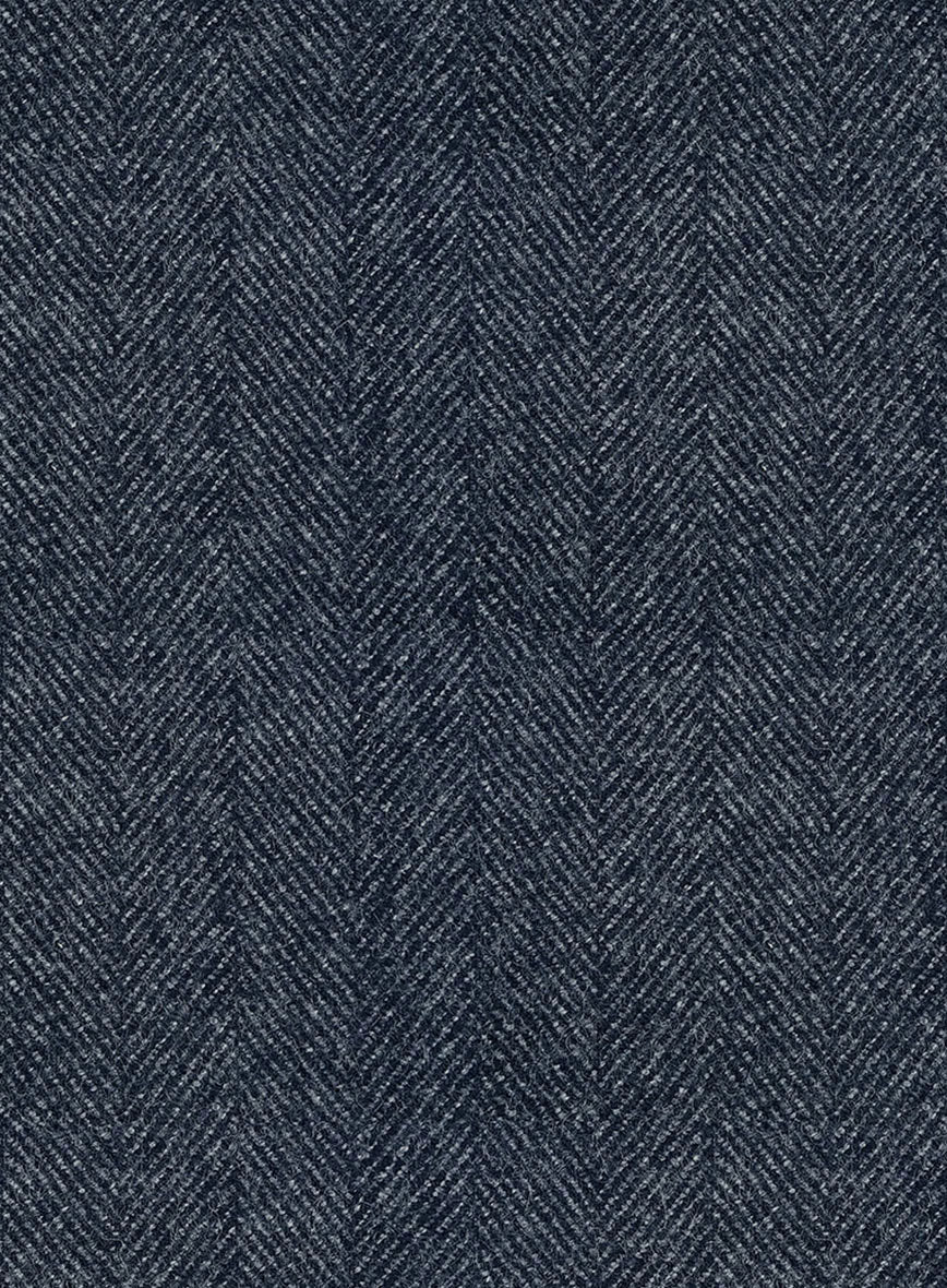 Highlander Heavy Blue Herringbone Tweed Jacket – StudioSuits