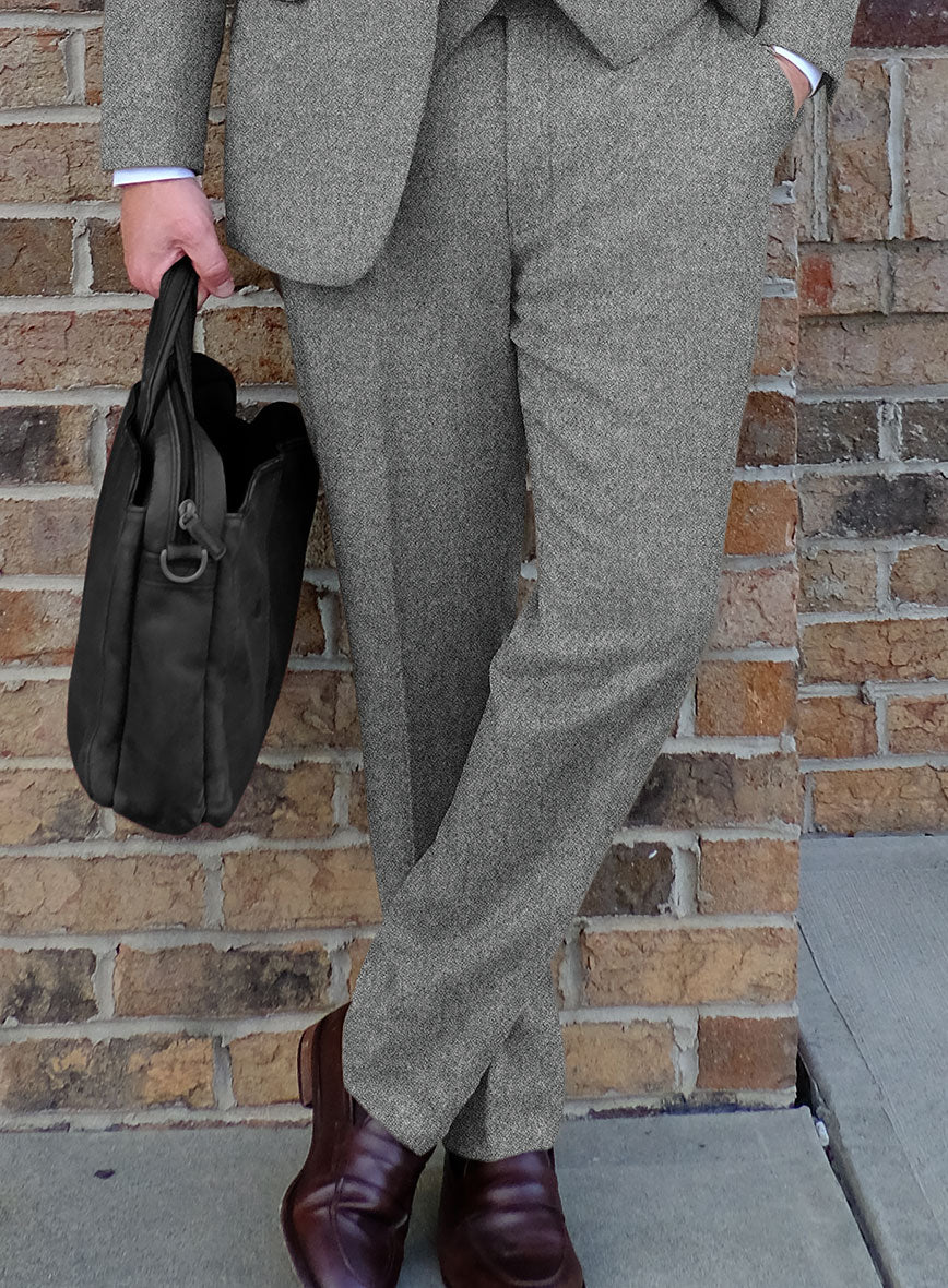 Highlander Light Gray Tweed Suit – StudioSuits