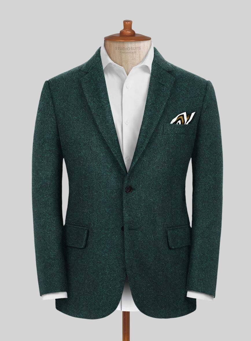 Highlander Melange Green Tweed Jacket – StudioSuits