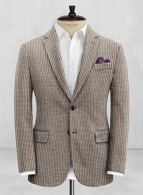 Houndstooth Brown Tweed Suit – StudioSuits