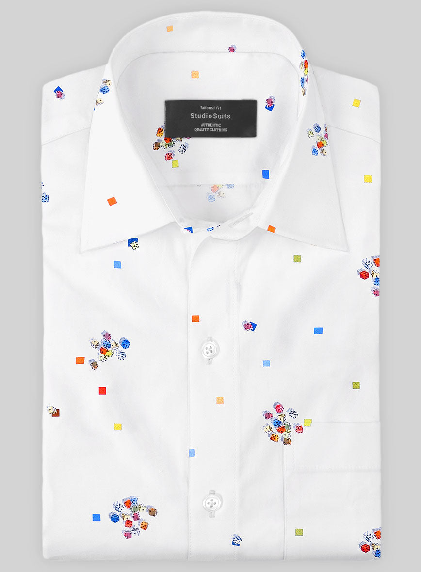 Italian Cotton Dice Galloping Shirt – StudioSuits