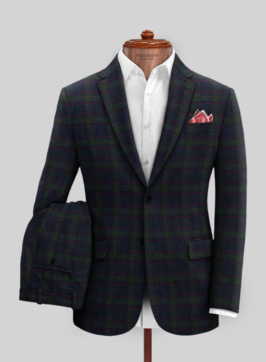Italian Loza Checks Tweed Suit – StudioSuits