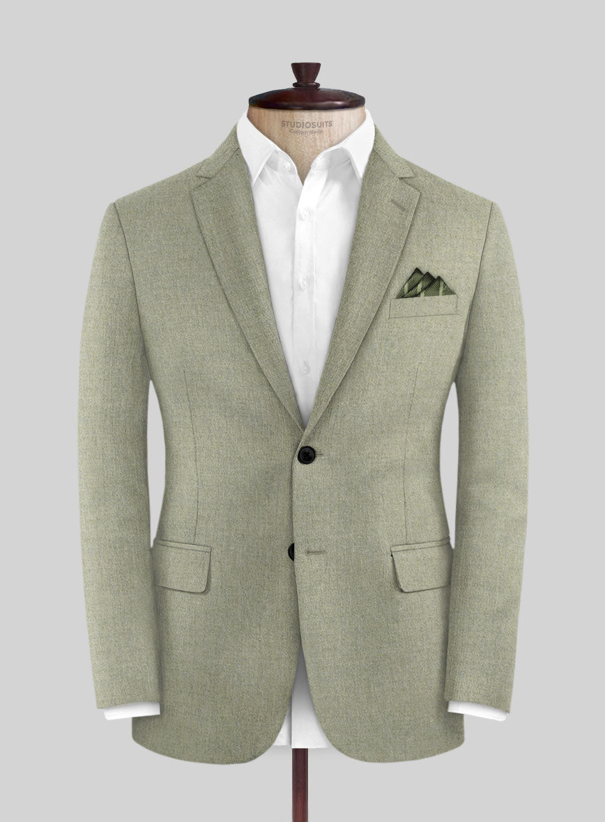 Italian Orfini Summer Green Wool Jacket – StudioSuits