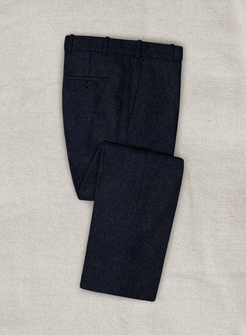 Italian Oxford Blue Tweed Pants – StudioSuits