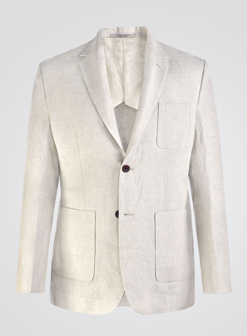 Italian Meadow Unstructured Linen Jacket – StudioSuits