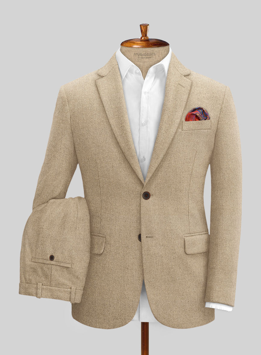 Naples Gondola Beige Tweed Suit – StudioSuits