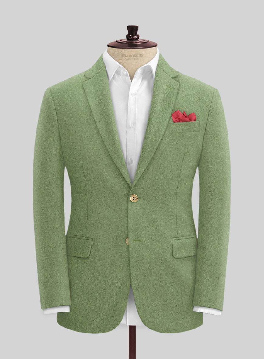 Naples Honeydew Green Tweed Jacket – StudioSuits