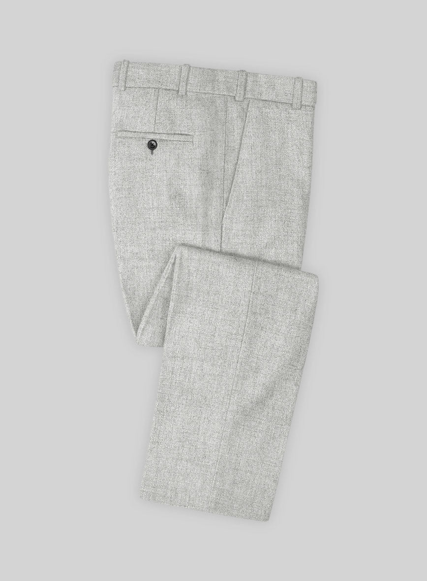 Naples Ice Gray Tweed Pants – StudioSuits