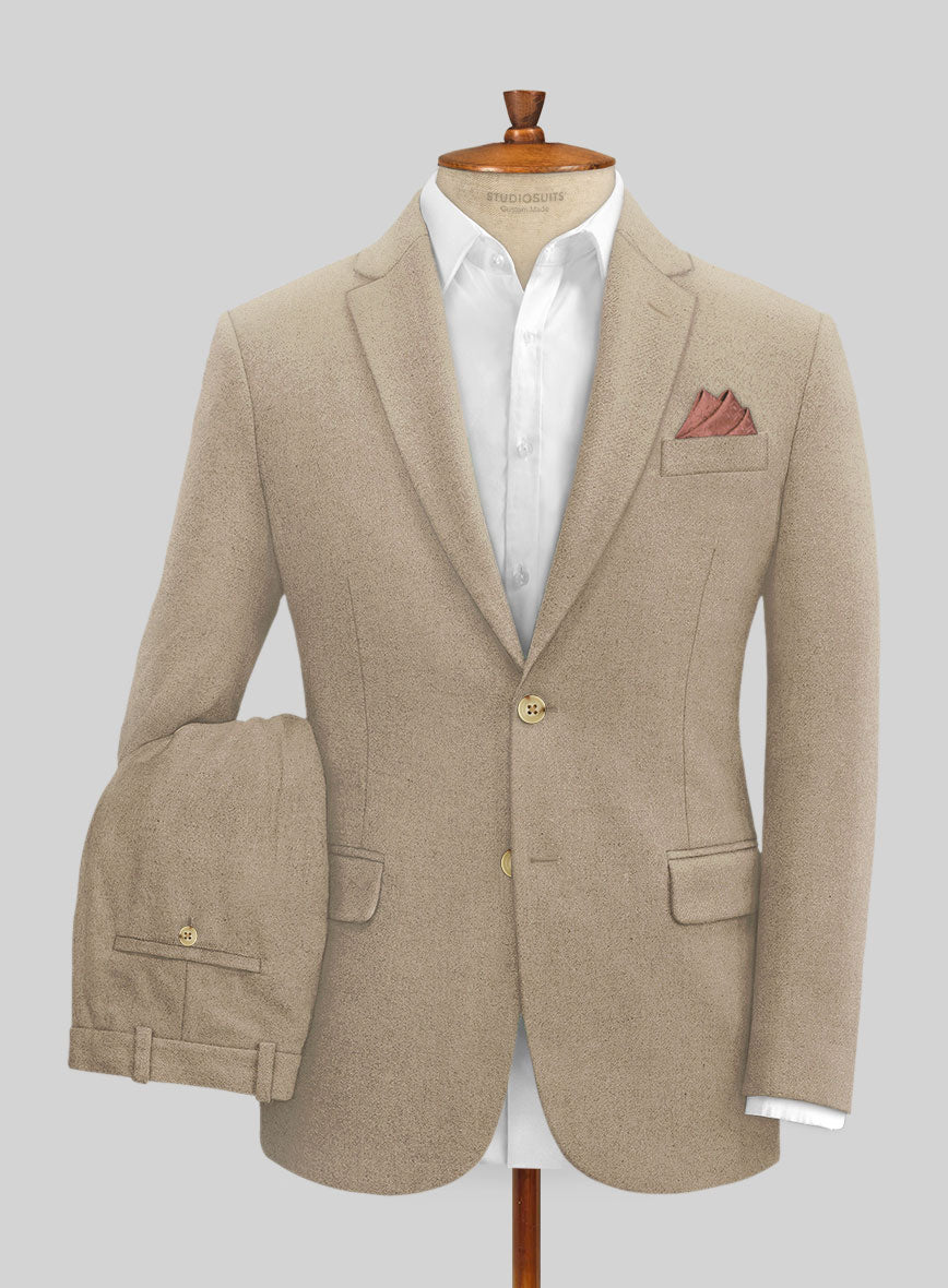 Naples Muted Beige Tweed Suit – StudioSuits