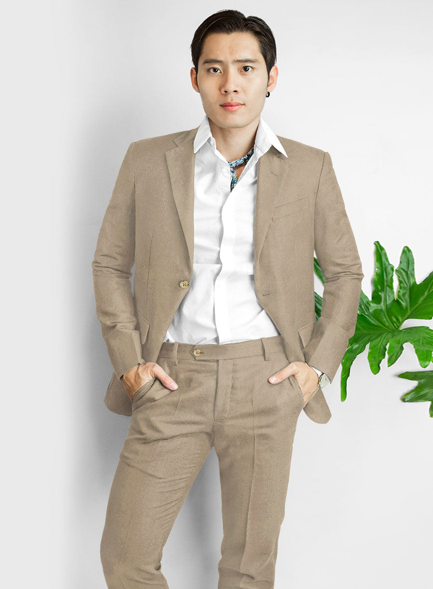 Naples Muted Beige Tweed Suit – StudioSuits