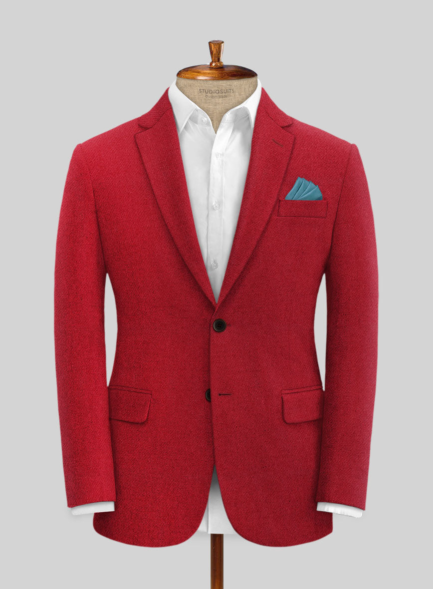 Naples Red Tweed Jacket – StudioSuits