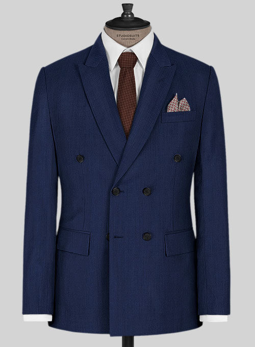 Napolean Bottle Blue Wool Jacket – StudioSuits