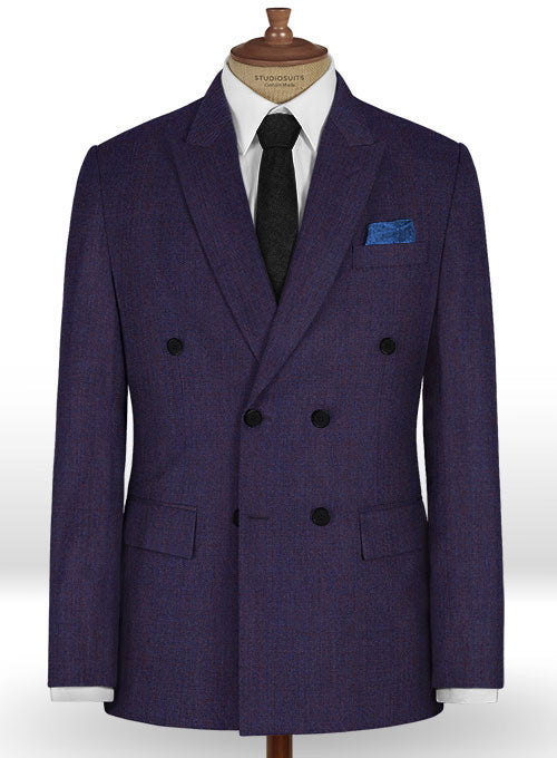 Napolean Eggplant Wool Suit – StudioSuits