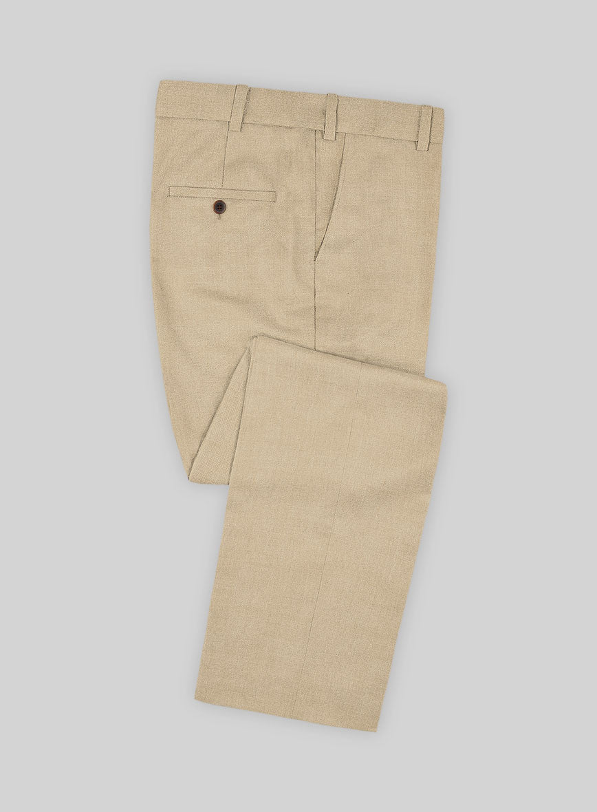 Napolean Biscuit Khaki Wool Pants – StudioSuits