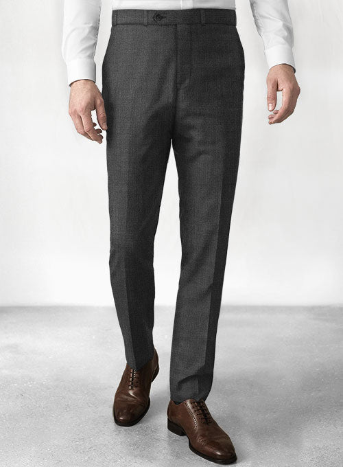 Napolean Stretch Dark Gray Wool Suit – StudioSuits