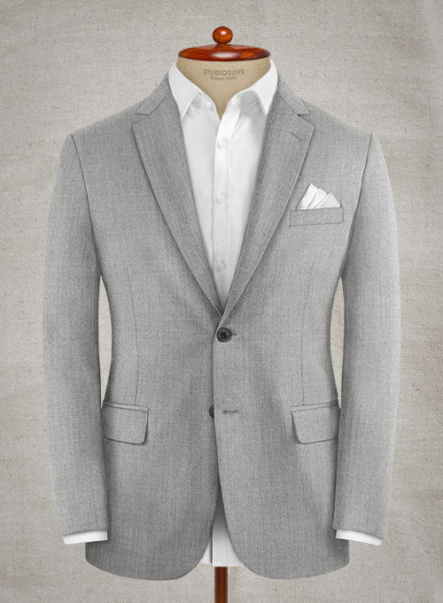 Napolean Stretch Gray Wool Suit – StudioSuits