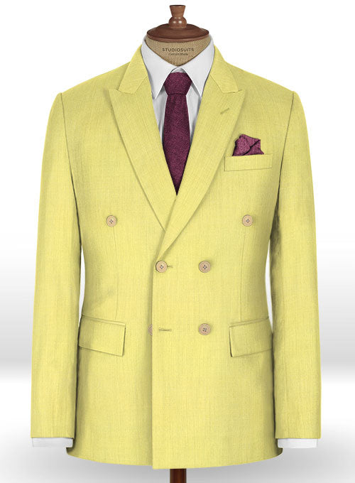 Napolean Yellow Wool Jacket – StudioSuits