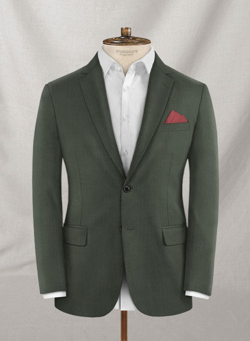 Napolean Military Green Wool Jacket – StudioSuits