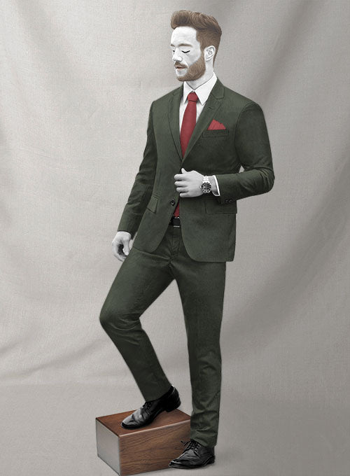 Napolean Military Green Wool Suit – StudioSuits