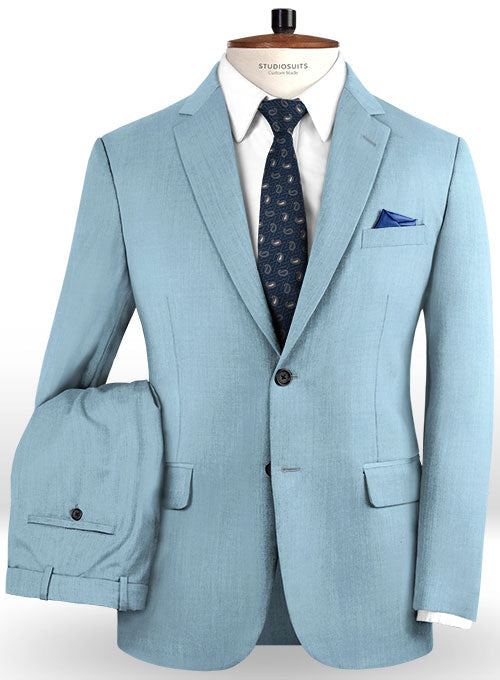 Napolean Taj Blue Wool Suit – StudioSuits