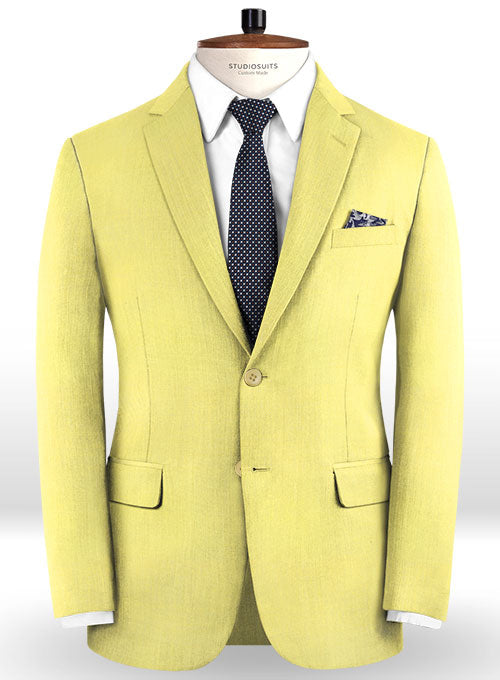 Napolean Yellow Wool Jacket – StudioSuits