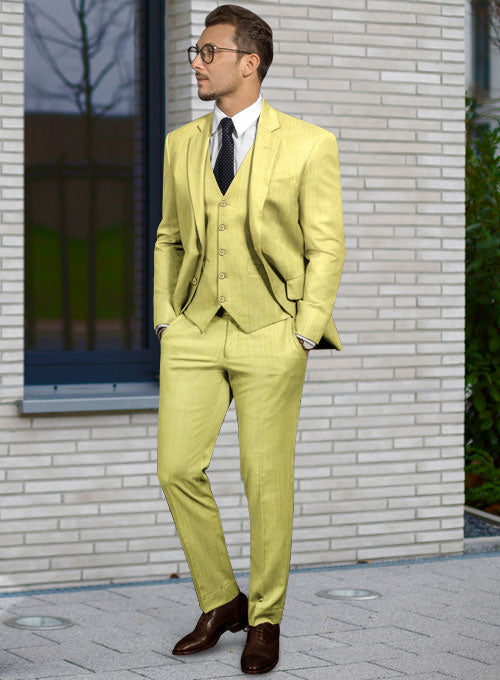 Napolean Yellow Wool Suit – StudioSuits