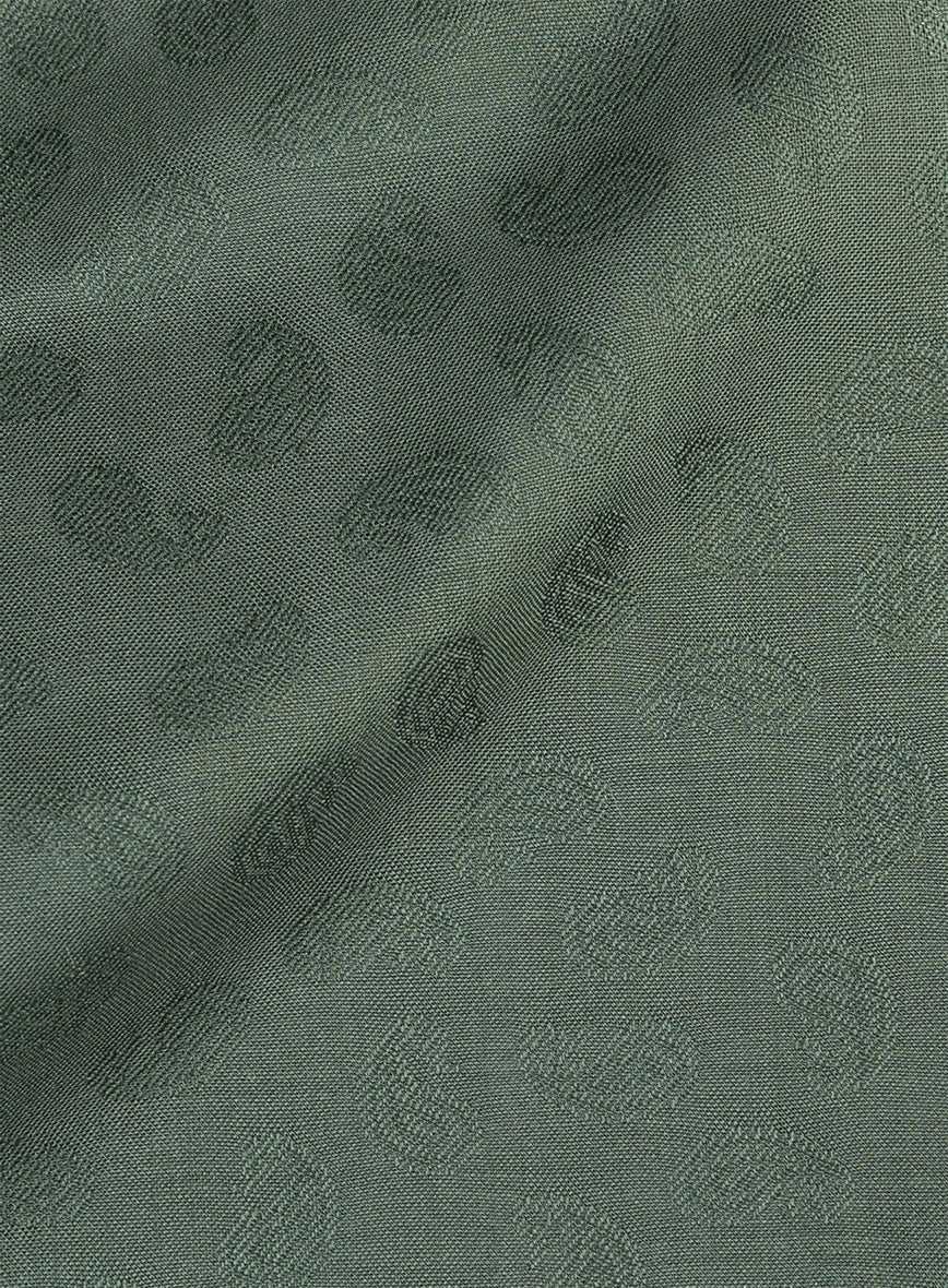 Paisley Green Wool Shirt – StudioSuits