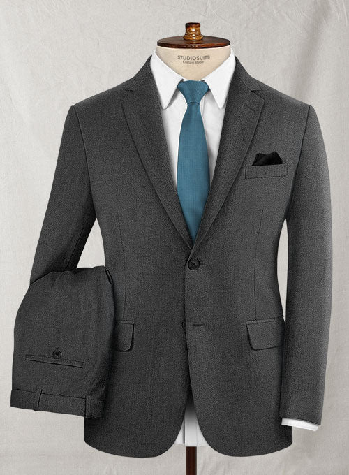 Reda Nova Charcoal Wool Suit – StudioSuits
