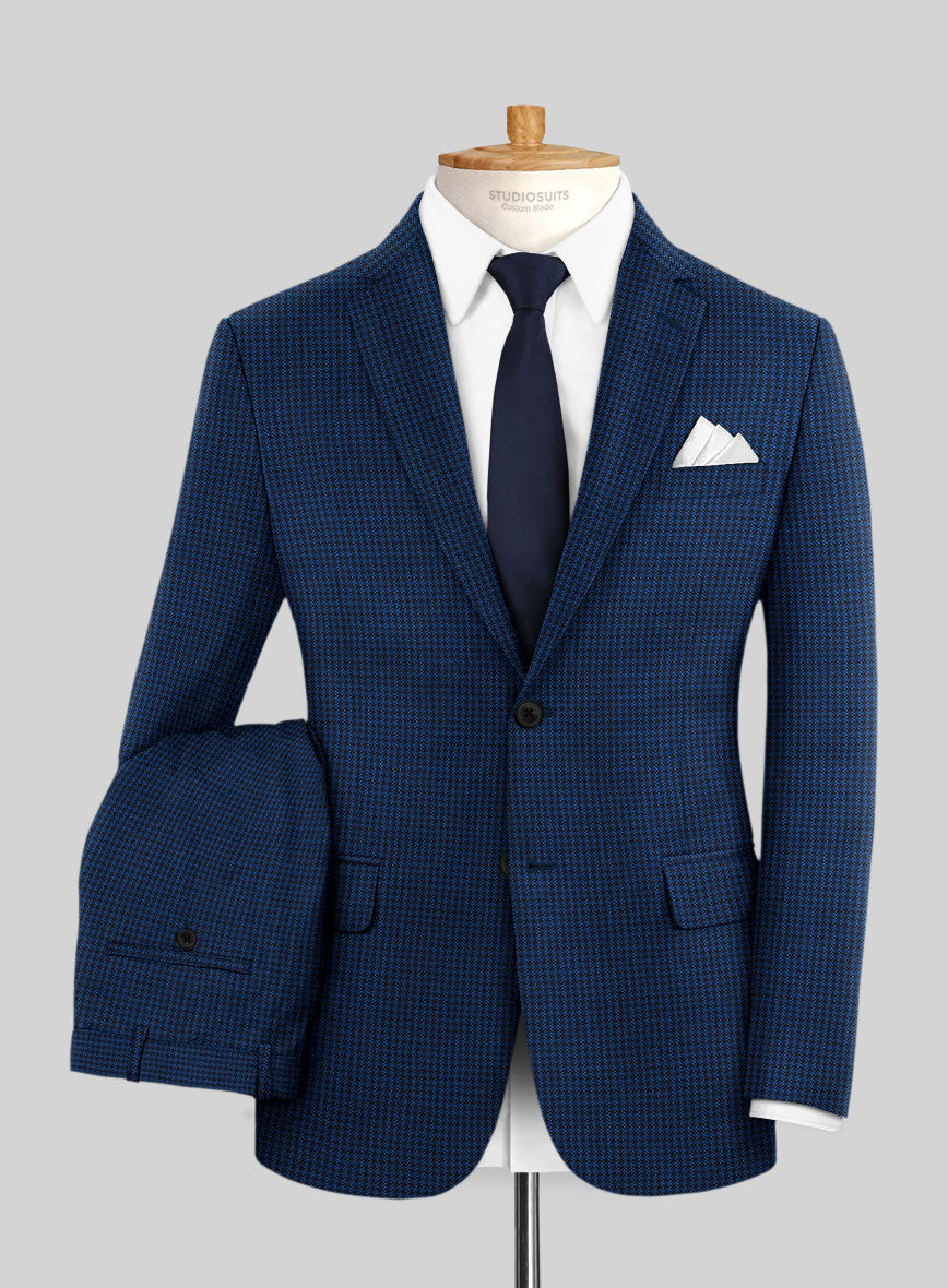 Reda Ocean Blue Wool Suit – StudioSuits